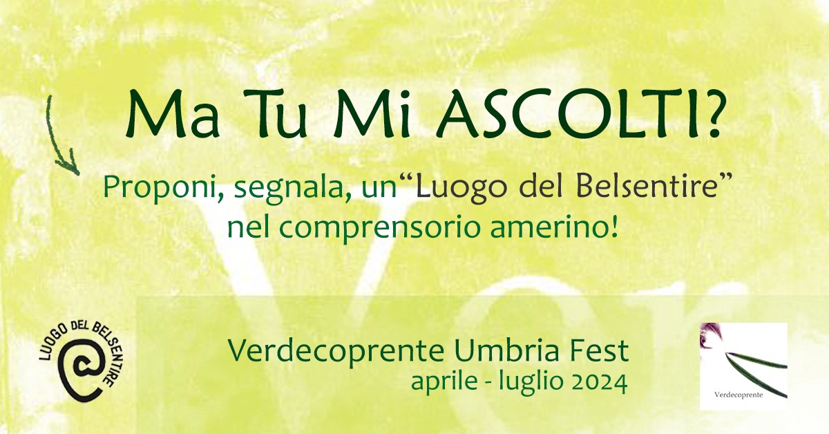 Ma Tu Mi Ascolti? VUF 2024 – Verdecoprente
